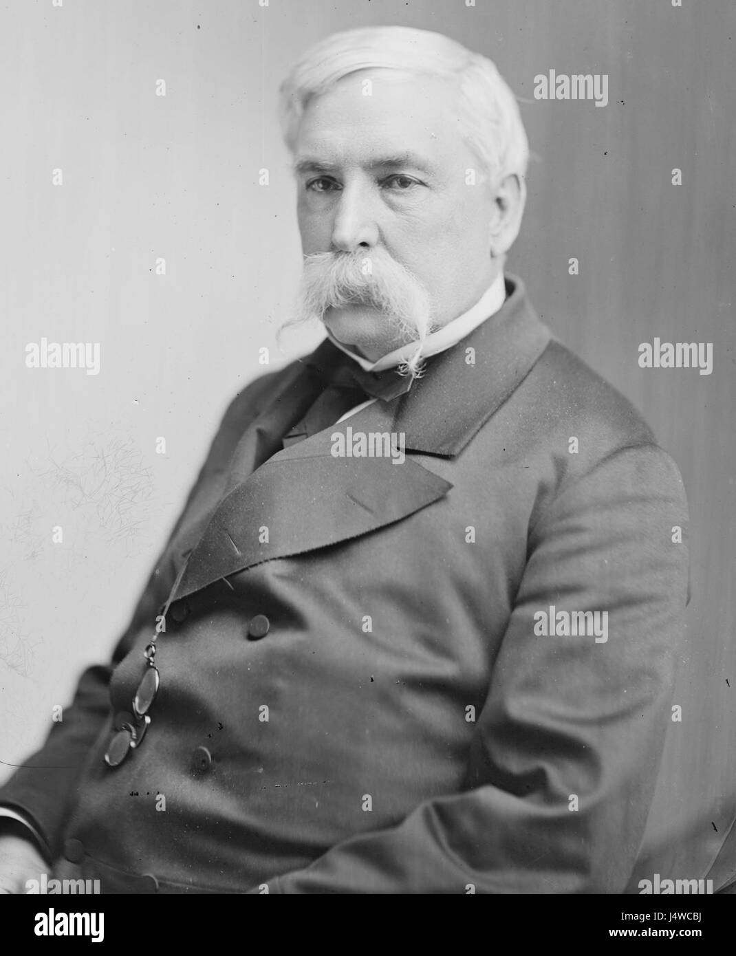 This portrait depicts Thomas Swann of Maryland sitting, capturing his ...