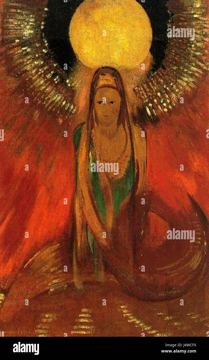 'The Flame' by Odilon Redon is a notable work from the Symbolist ...