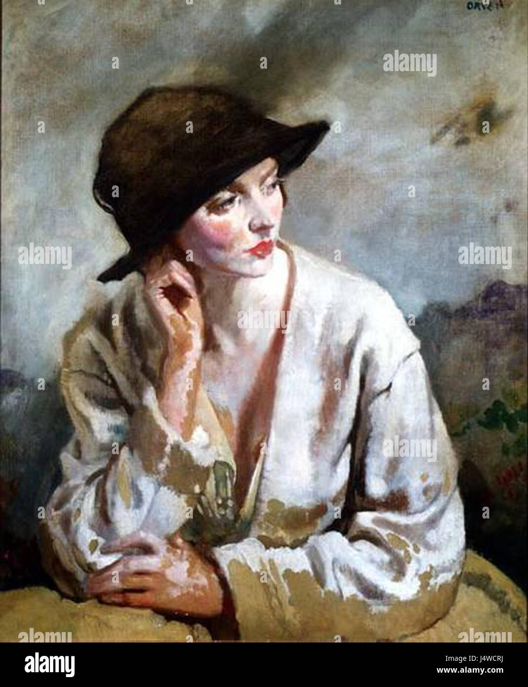 William Orpen Portrait of Miss Sinclair Stock Photo - Alamy