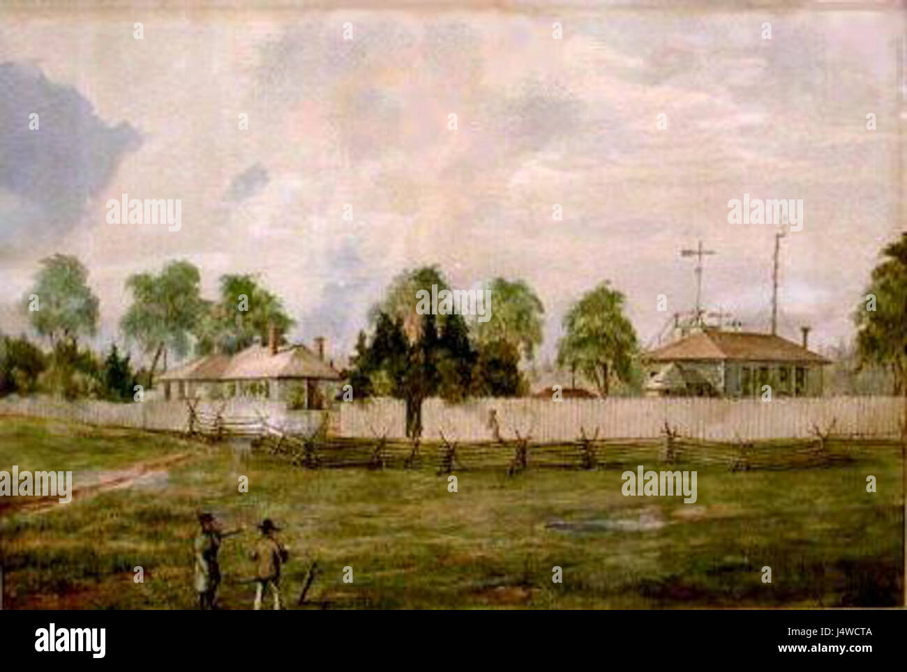 William Armstrong's 1852 depiction of the Toronto Magnetic Observatory ...