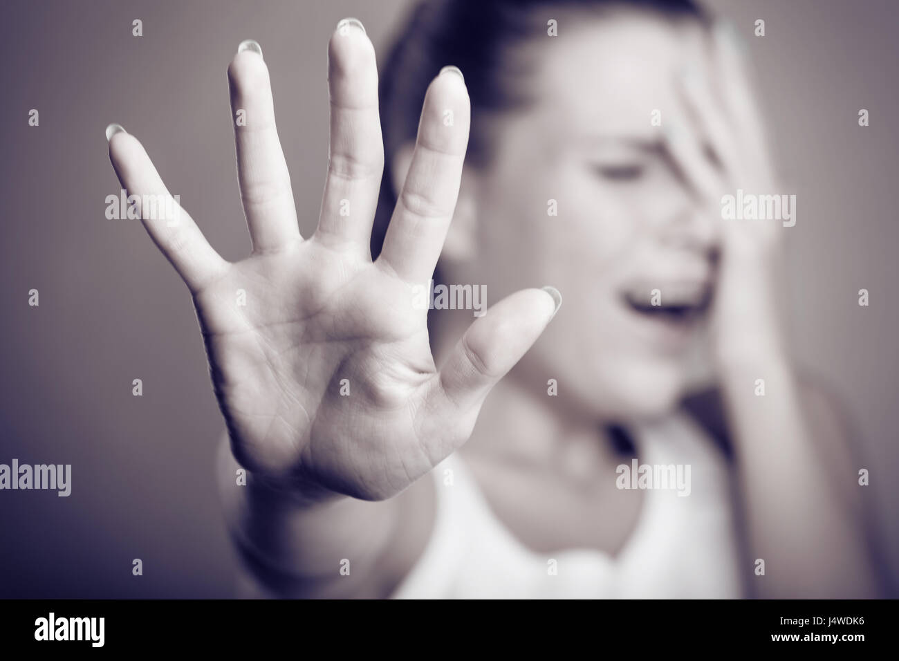 Beautiful woman victim of domestic violence and abuse Stock Photo - Alamy