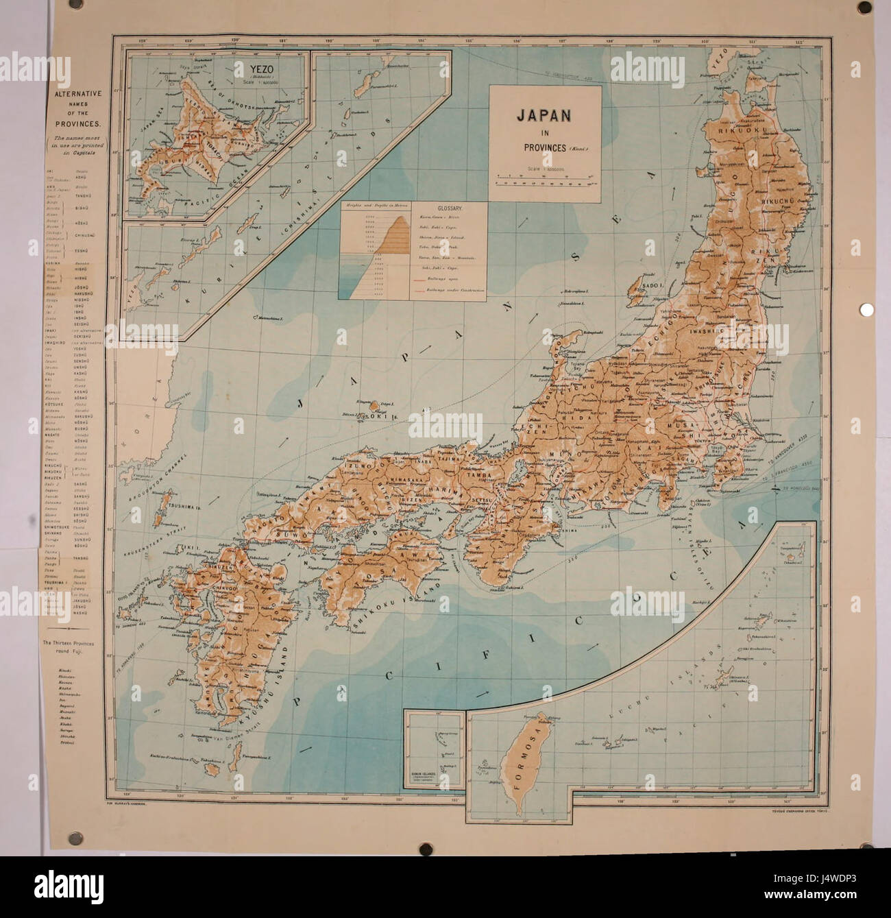 Japanese map hi-res stock photography and images - Alamy