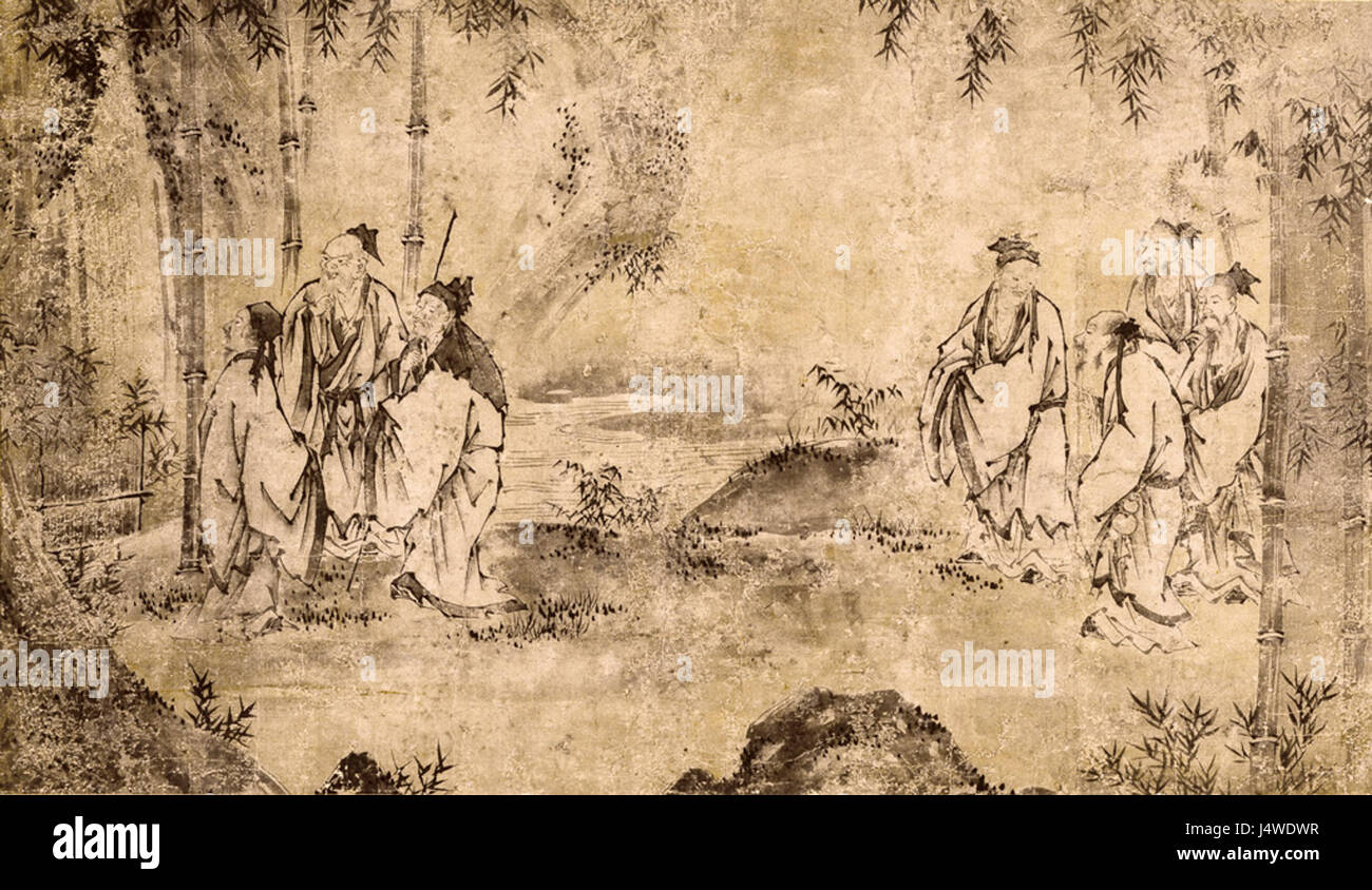 The Seven Sages of the Bamboo Grove Stock Photo - Alamy