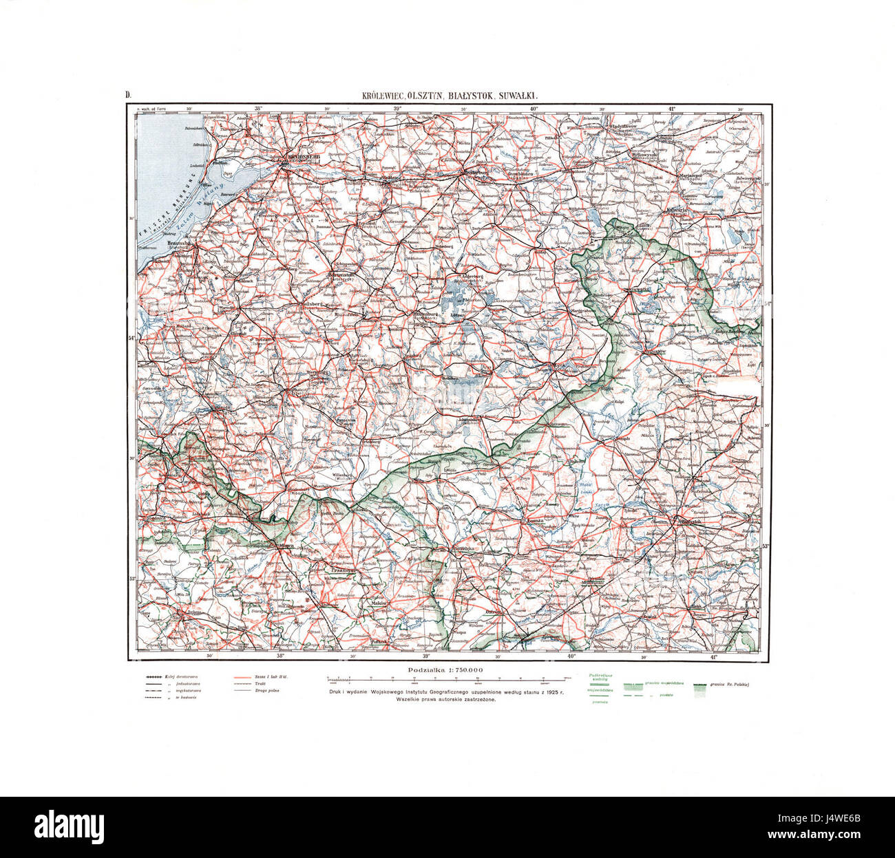 Old bialystok map hi-res stock photography and images - Alamy