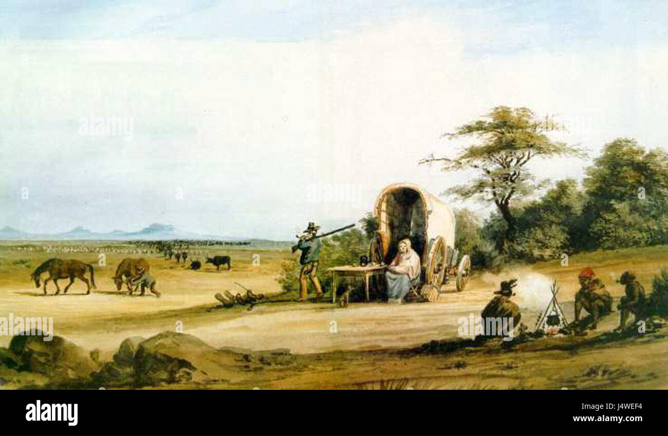 The TrekBoers, a group of Dutch settlers, crossed the Karoo region of ...