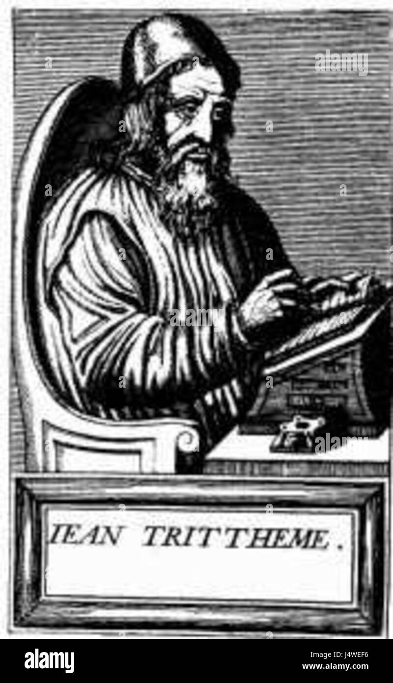 Trithemius refers to Johannes Trithemius, a German Benedictine monk and ...