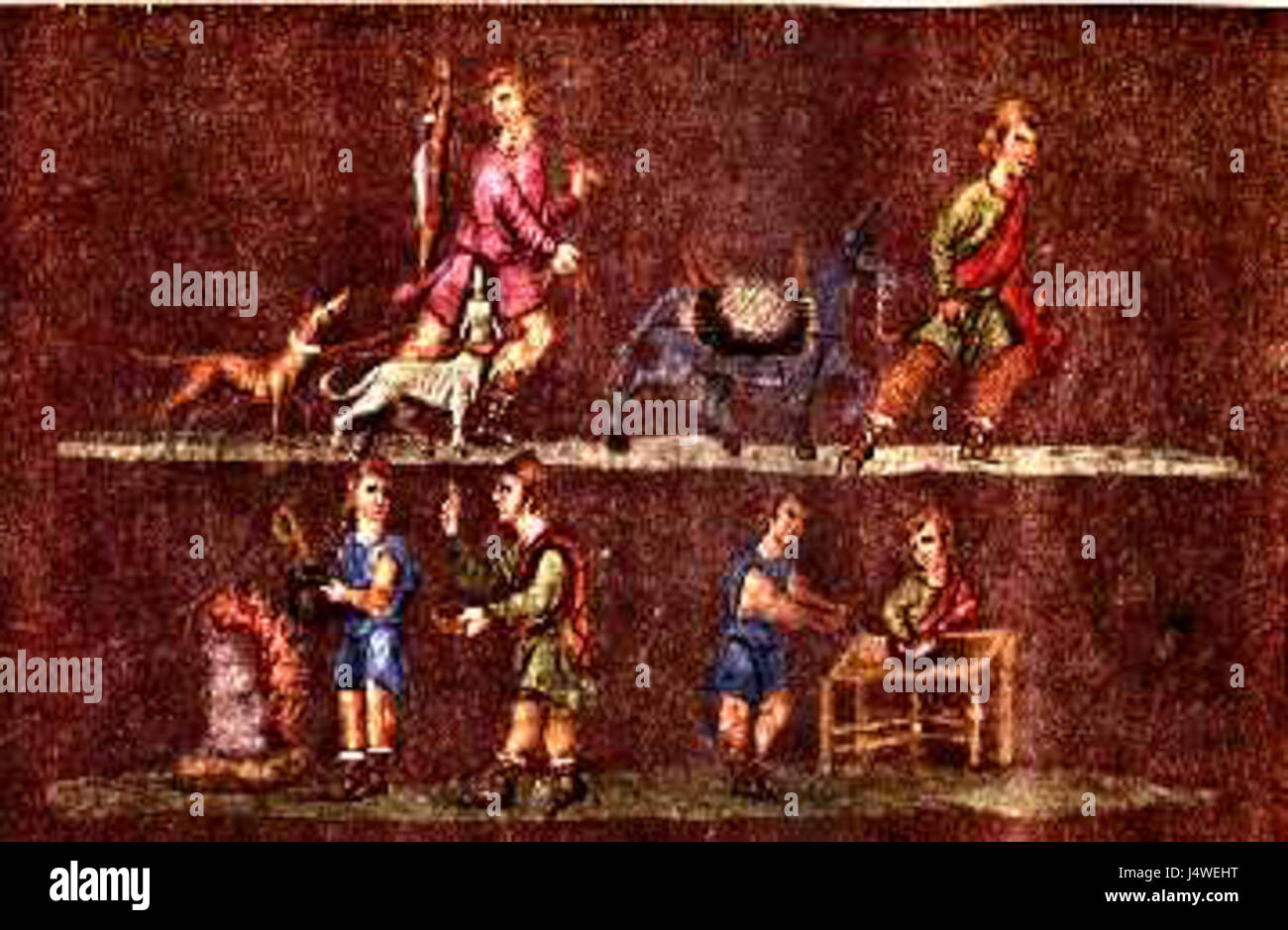 This title likely refers to a biblical scene depicting the moment from ...