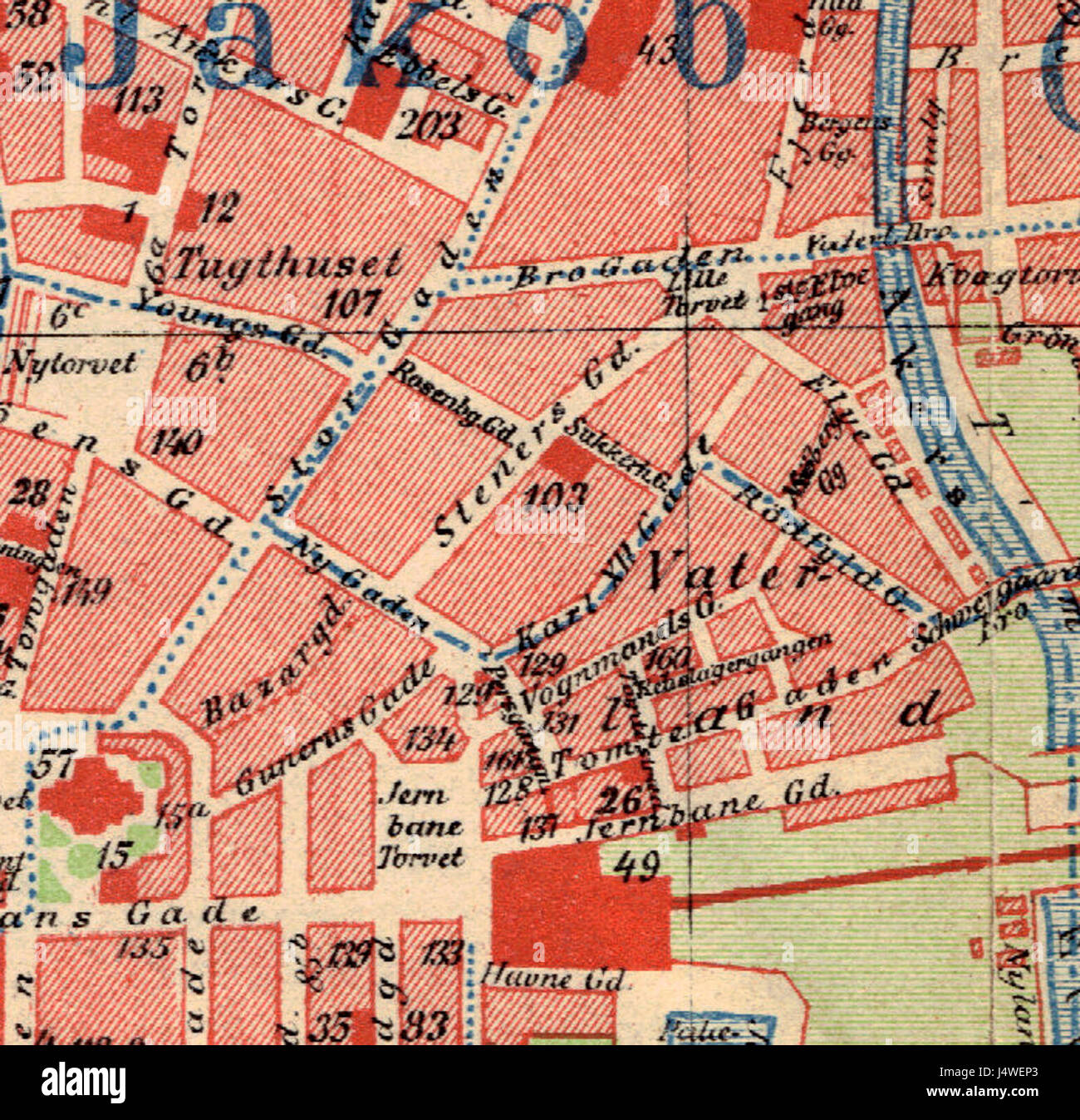 Vaterland map 1900 Stock Photo - Alamy