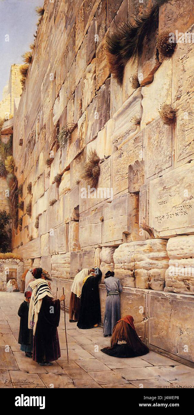 Wailing wall jerusalem 19th century hi-res stock photography and images ...