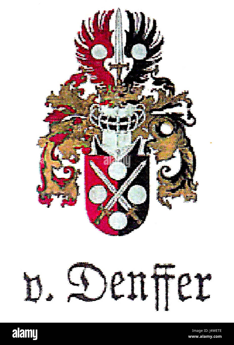 V.Denffer Wappen k Stock Photo - Alamy