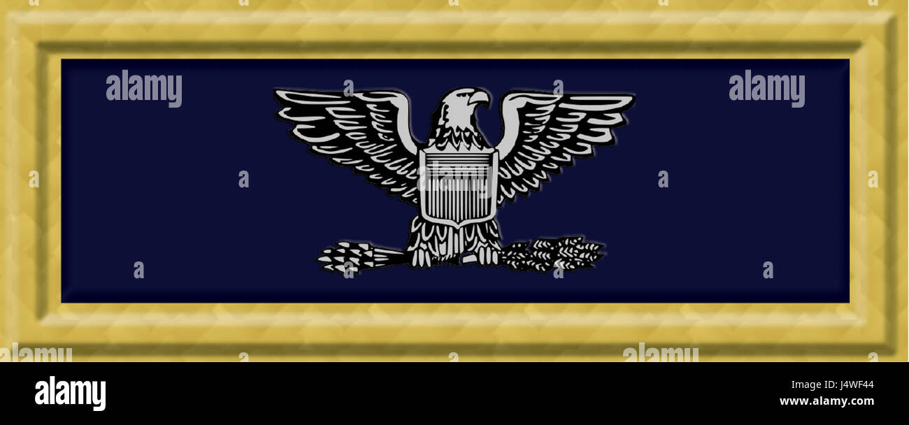 Union army col rank insignia Stock Photo - Alamy