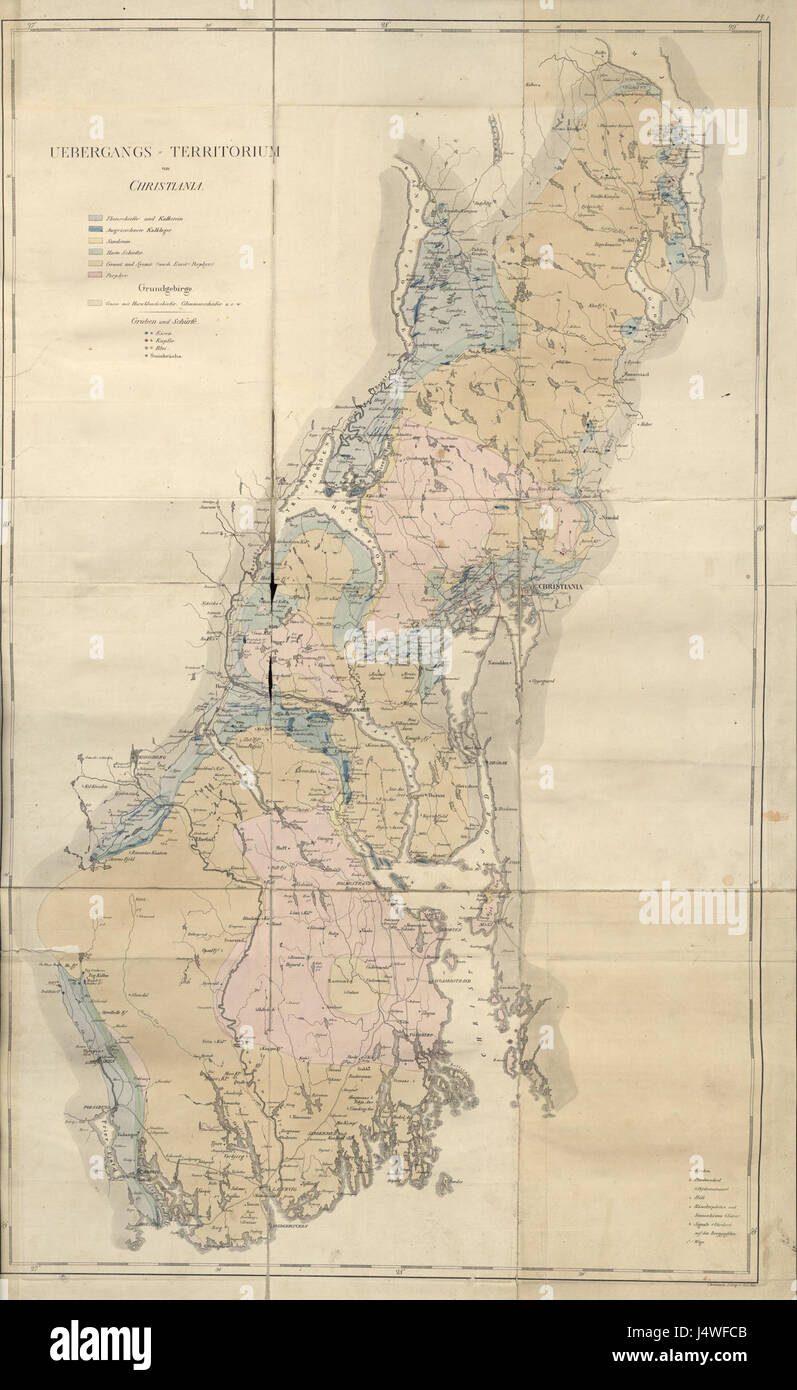 Map of christiania hi-res stock photography and images - Alamy