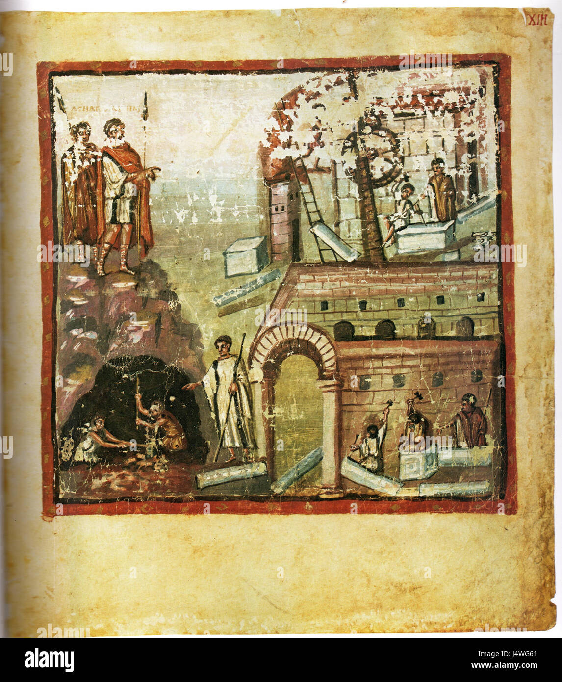 This folio from the Vatican Vergil manuscript features Aeneas ...