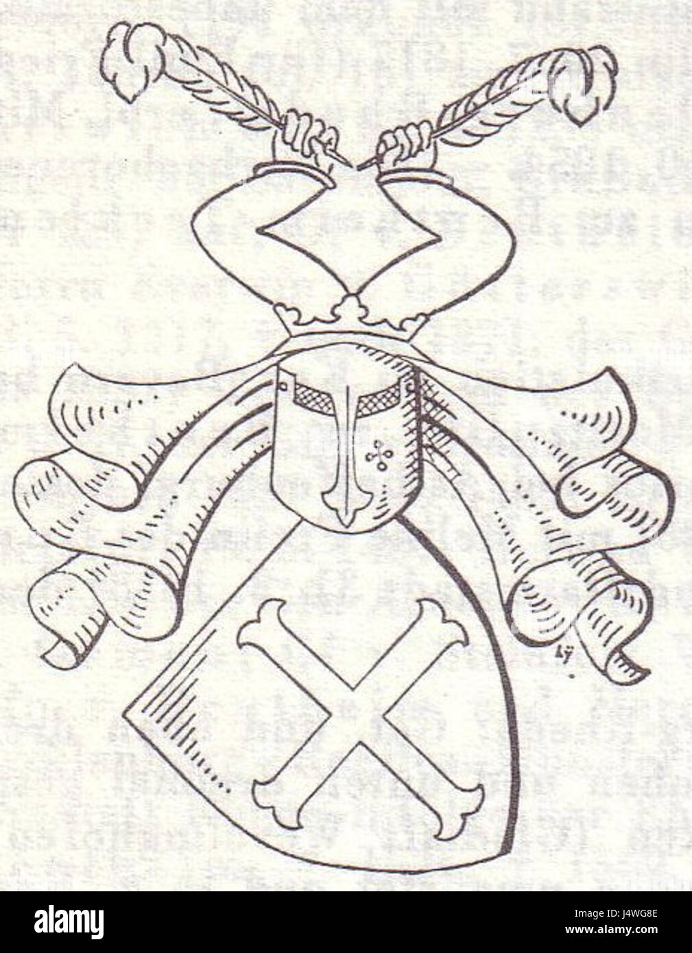 This is a heraldic coat of arms, the 'Wappen Bentinck,' representing ...