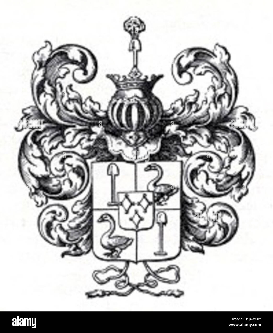 The coat of arms of the De Graeff family, titled 'van Polsbroek als ...