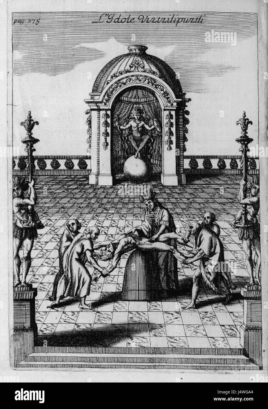 Human sacrifice ancient painting hi-res stock photography and images ...