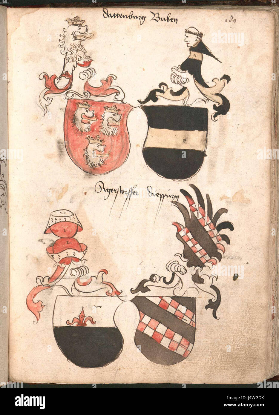 Family crests book hi-res stock photography and images - Alamy