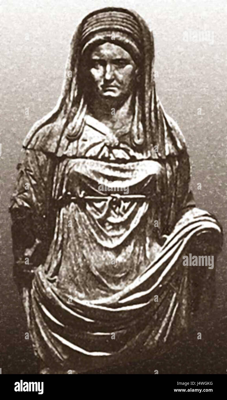 This artwork titled 'Vestalin 83' likely depicts a scene from Roman ...