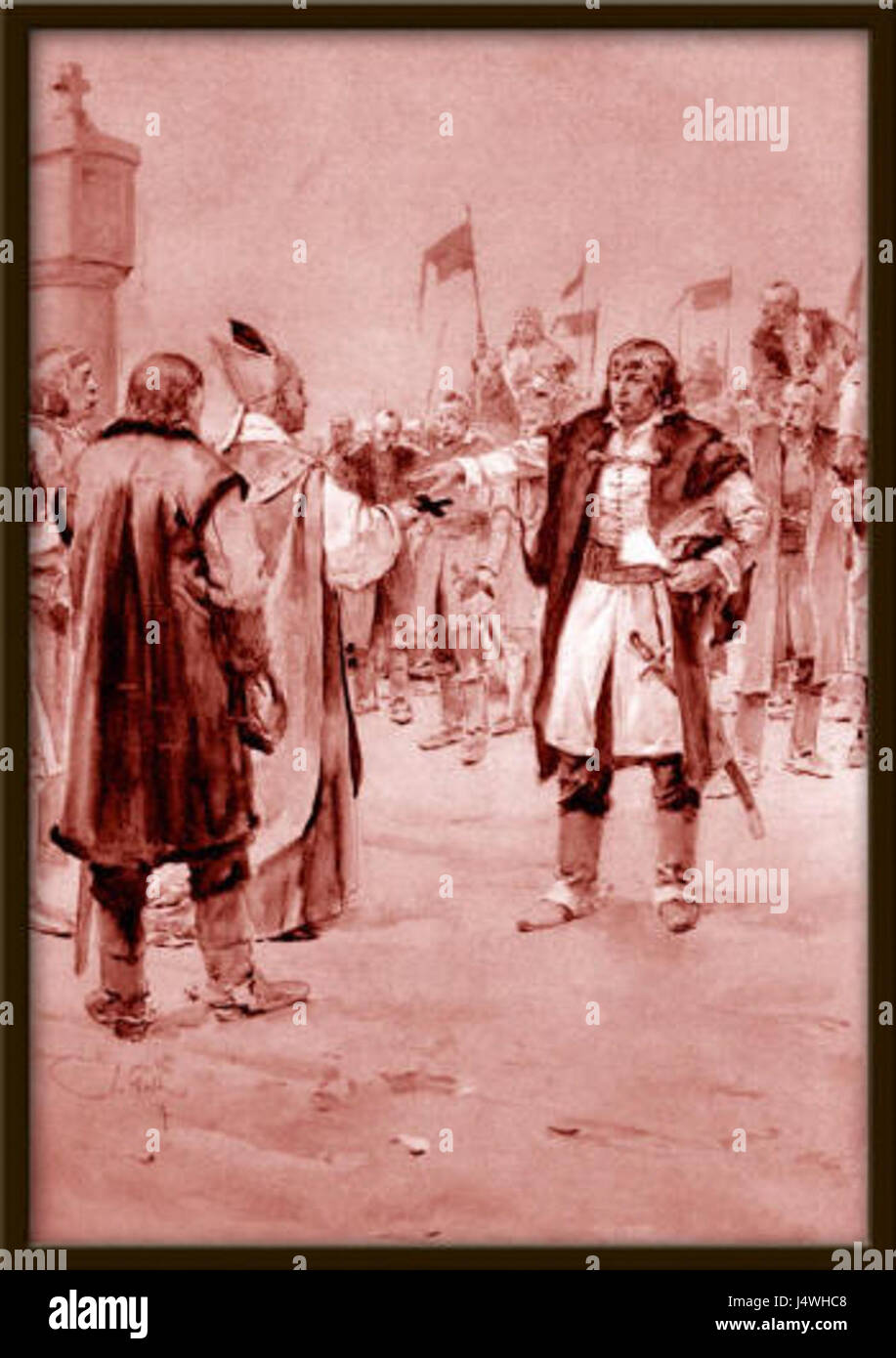 Vladislav II prisaha na hranicich Stock Photo - Alamy