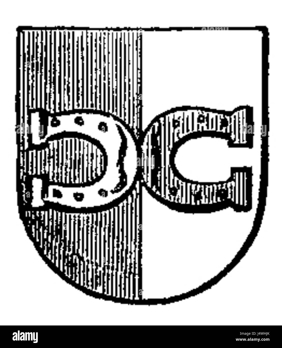 An image titled 'Wappen Proskau Clericus', depicting the coat of arms ...