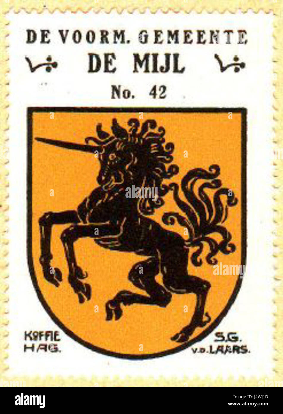 The Wapen Demijl is a heraldic symbol, possibly representing a coat of ...