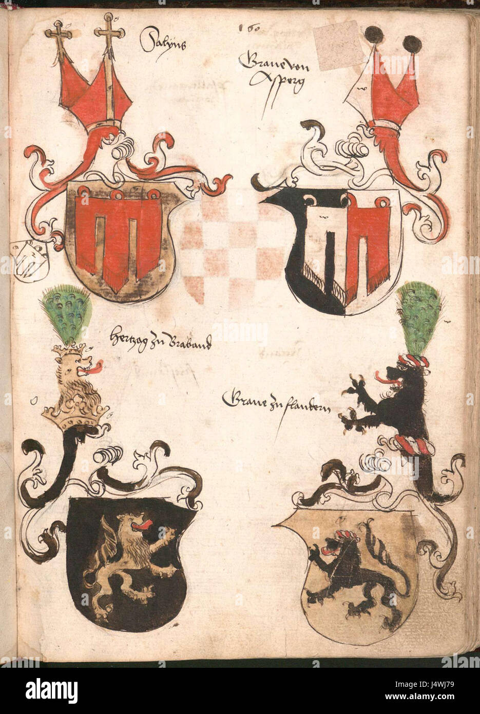 The Wernigeroder Wappenbuch 315 is a heraldic manuscript featuring ...