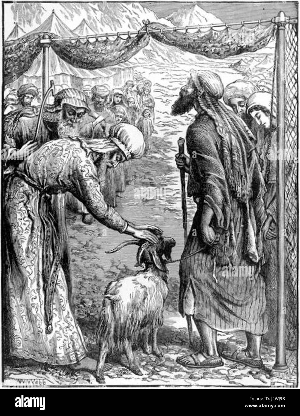 The painting 'Webb Sending Out the Scapegoat' depicts the biblical ...