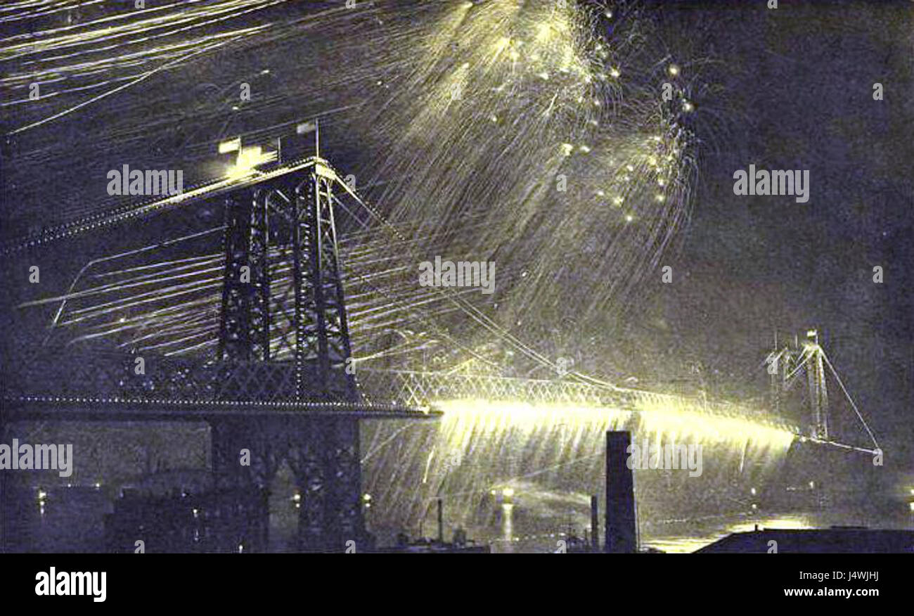 This historical photograph captures the Williamsburg Bridge in 1903 ...