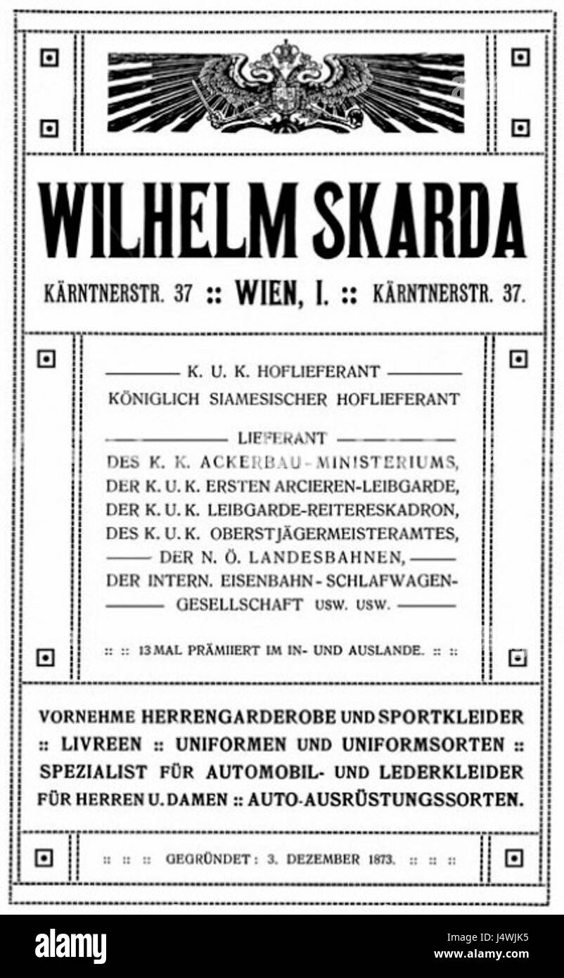 Wilhelm Skarda 001 Stock Photo - Alamy