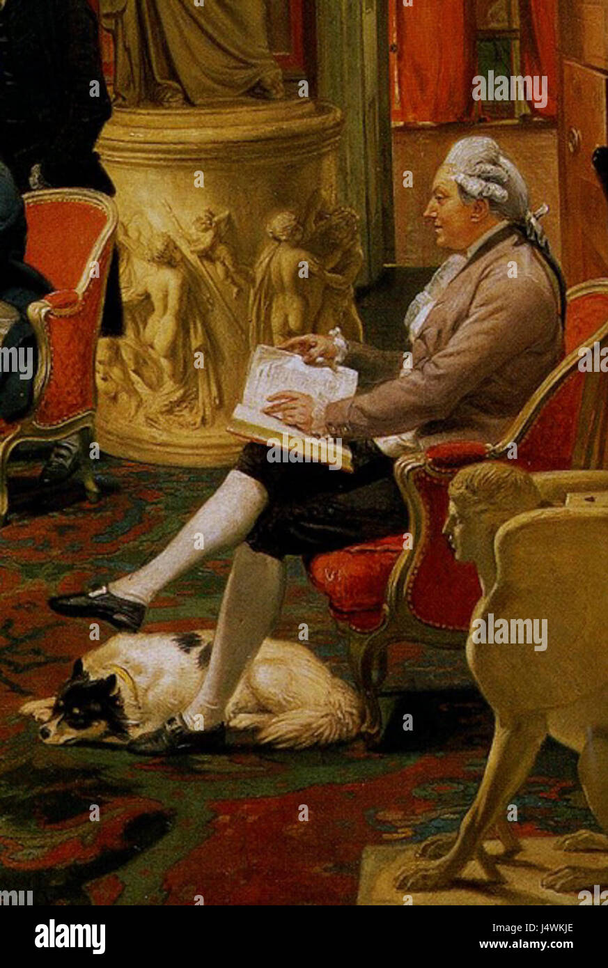 Zoffany Townley painting detail Stock Photo - Alamy
