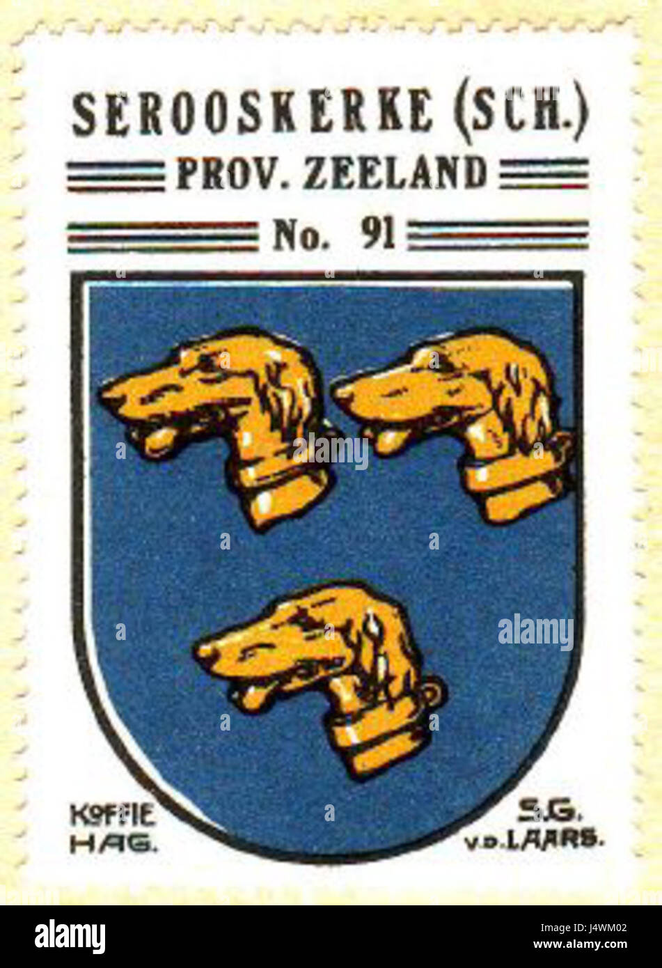 Wapen Serooskerkes refers to the coat of arms or heraldic symbol ...
