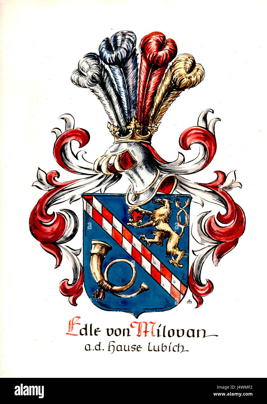 Wappen Lubich EvM refers to a historical heraldic term or family crest ...