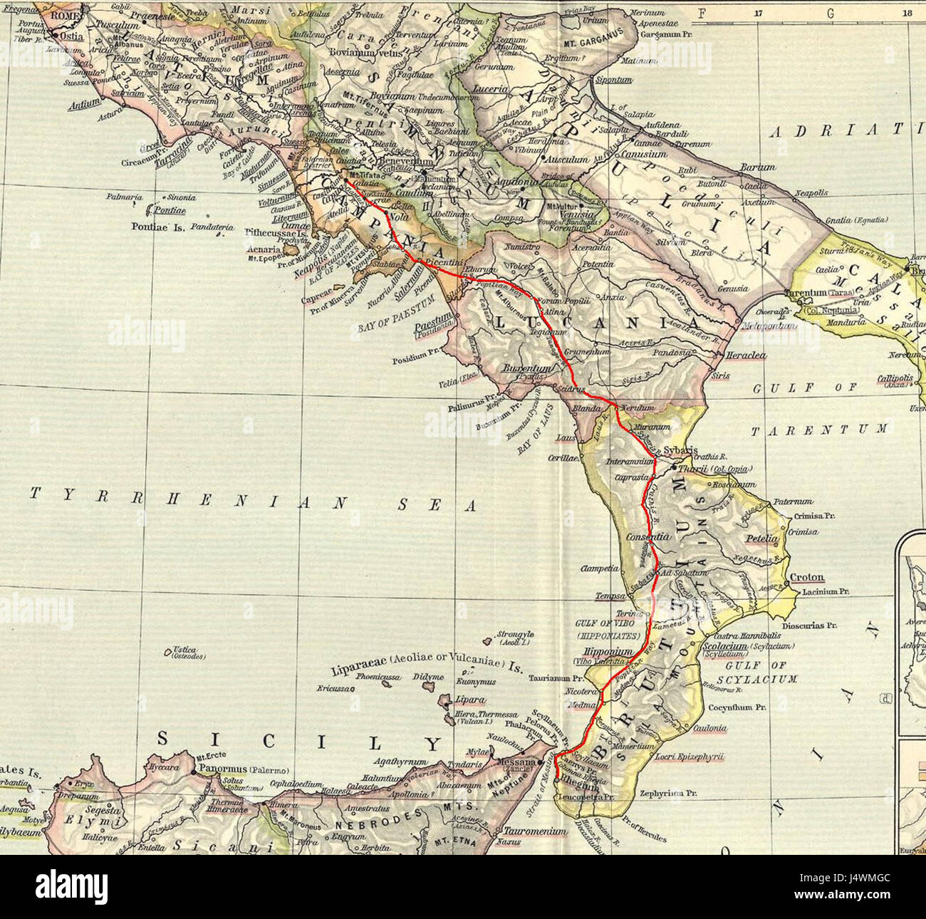 Via Popilia was an ancient Roman road that connected Rome to the ...