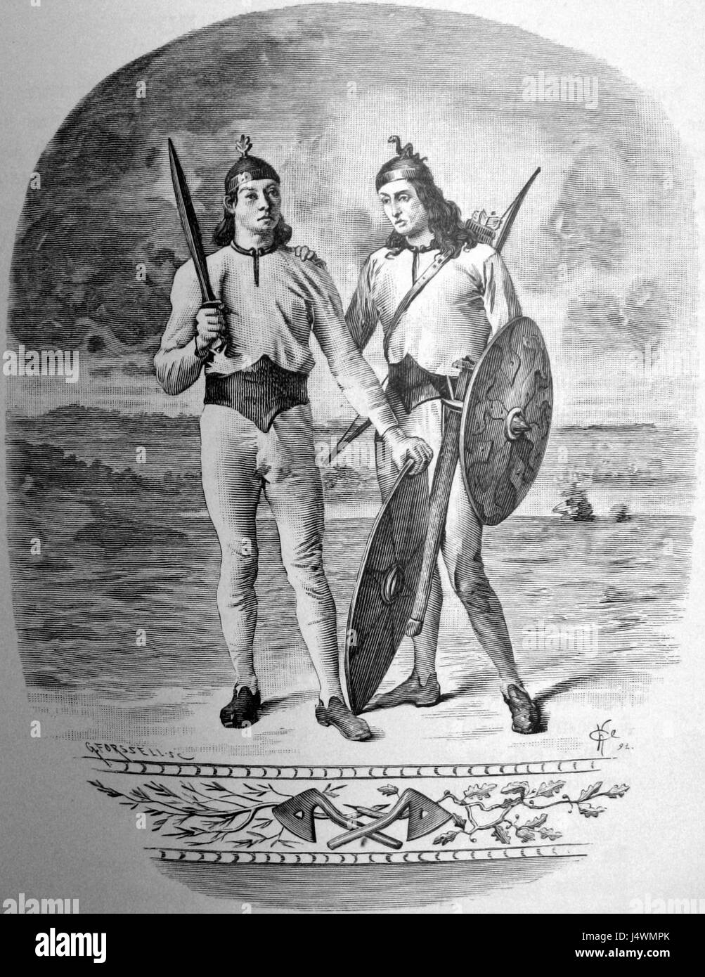 Vidar och Vale is a Scandinavian mythological reference, with Vidar ...