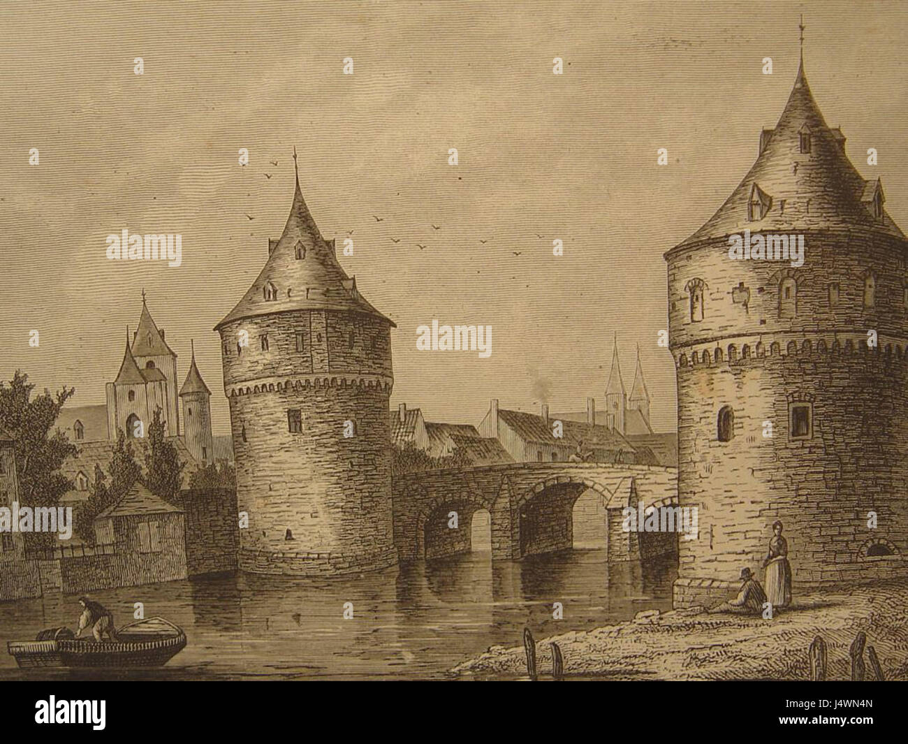 The Tours du Broel are medieval towers in the city of Lille, France ...