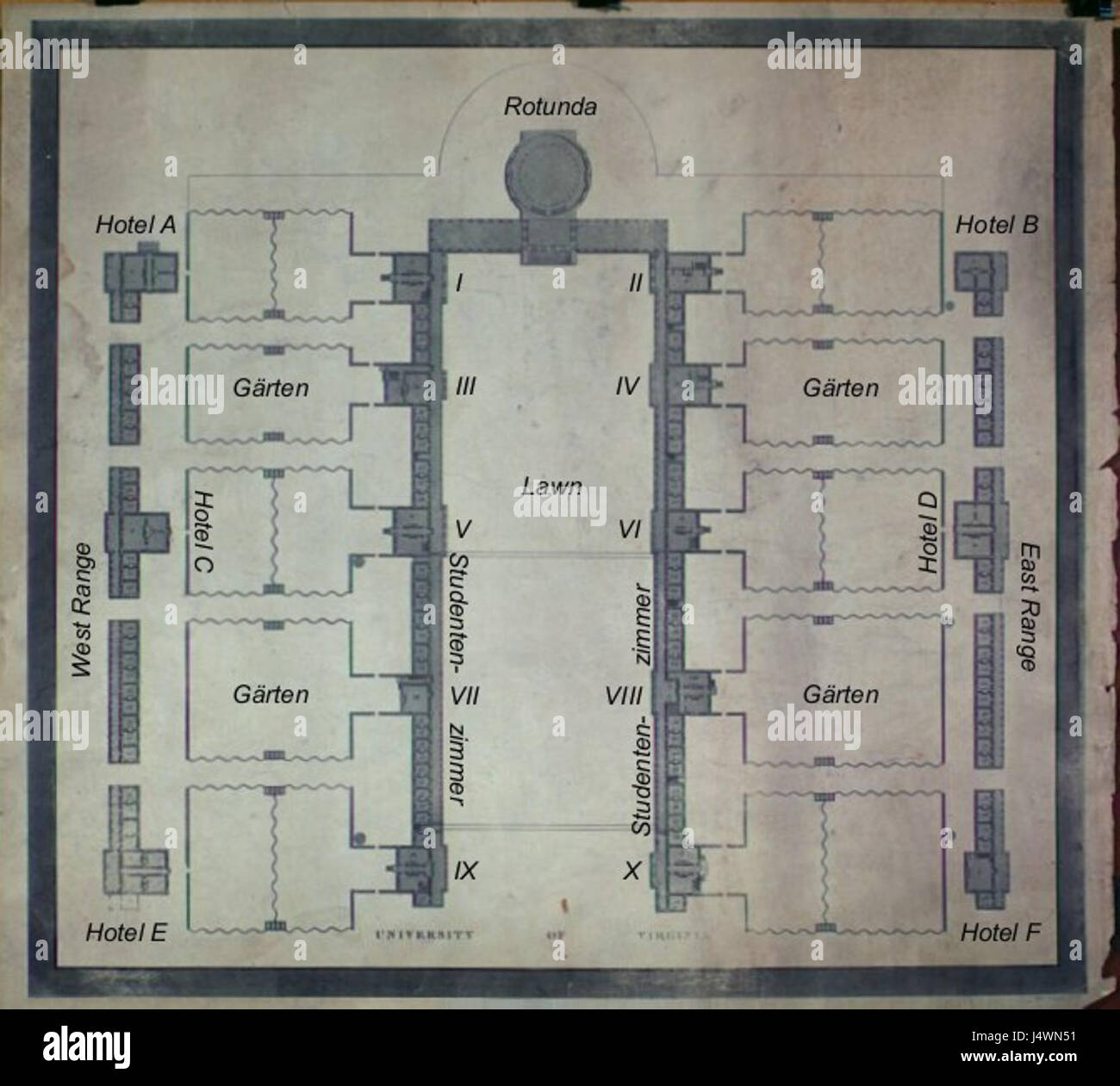 The University of Virginia's Maverick plan, a significant architectural ...