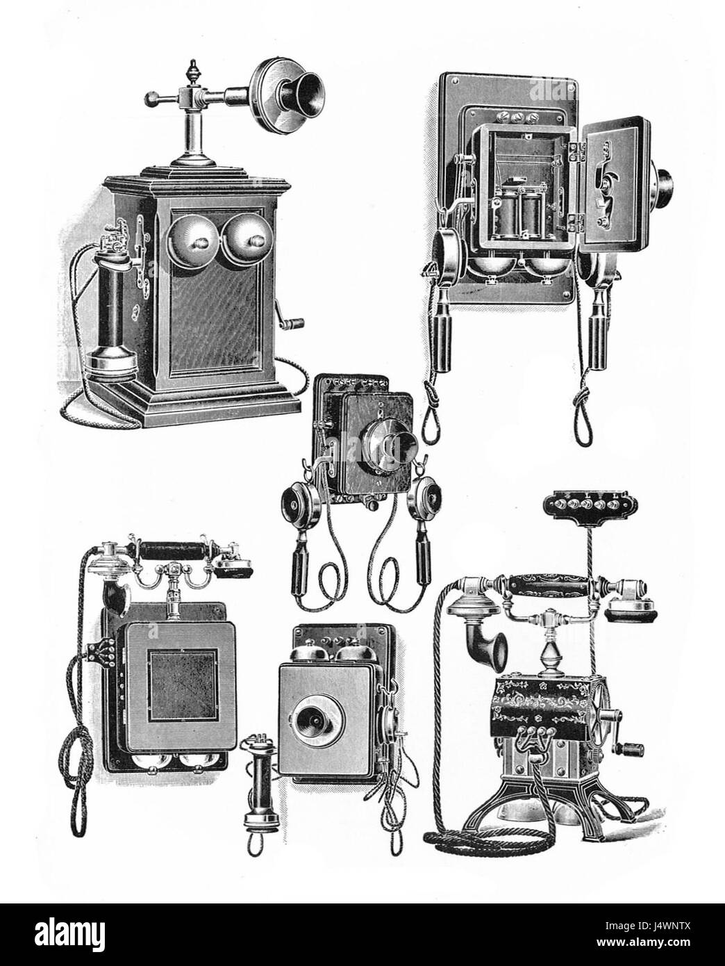 Typical telephone instruments (Rankin Kennedy, Electrical Installations ...