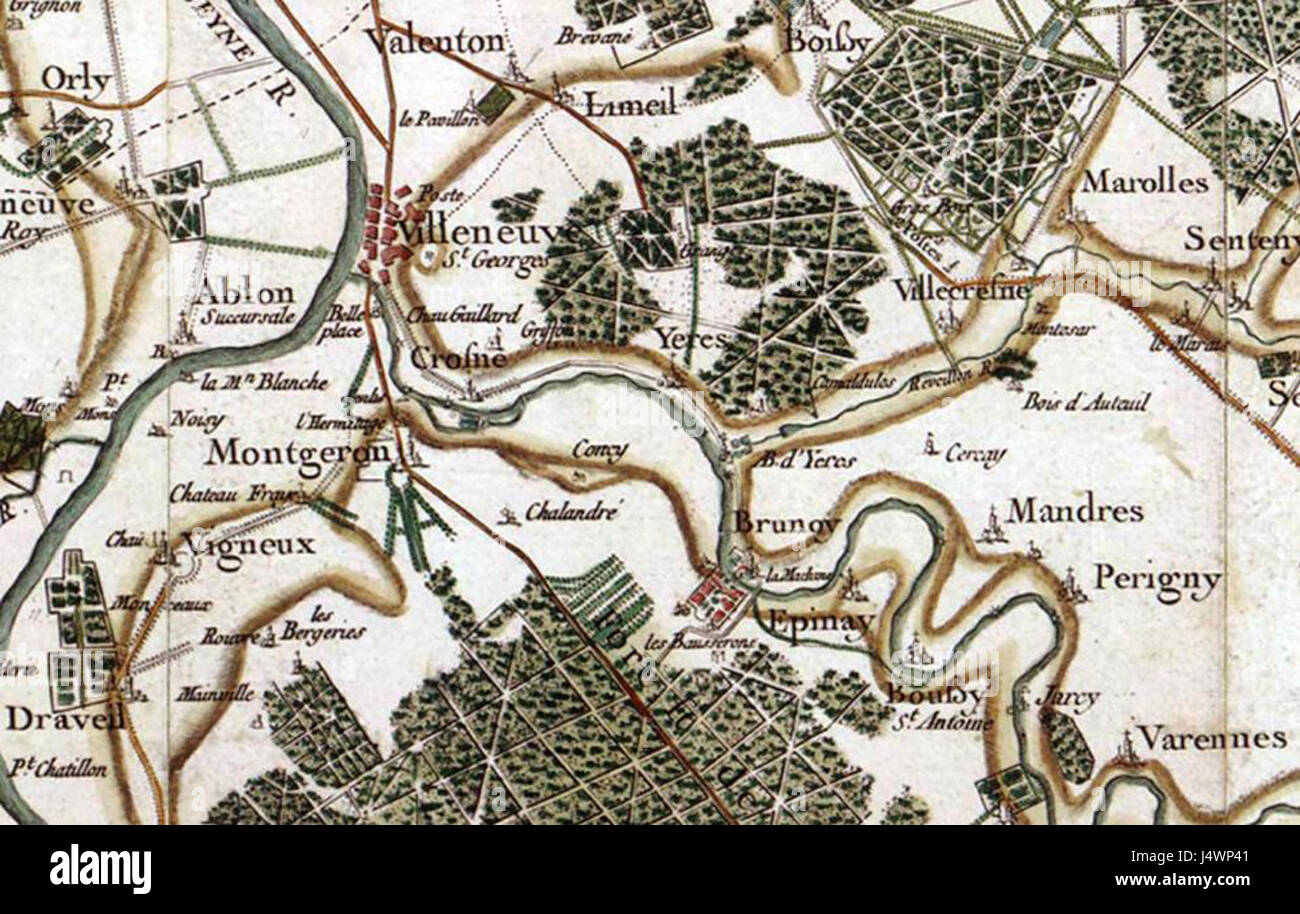 The Yerres map is part of the Cassini series, a detailed set of maps ...