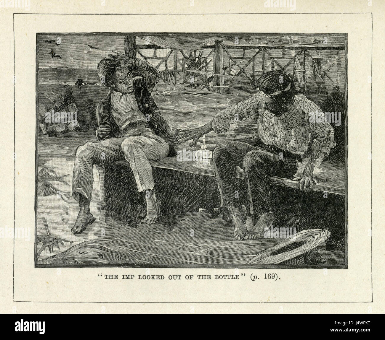 William Hatherell Robert Louis Stephenson The Bottle Imp 2 original ...