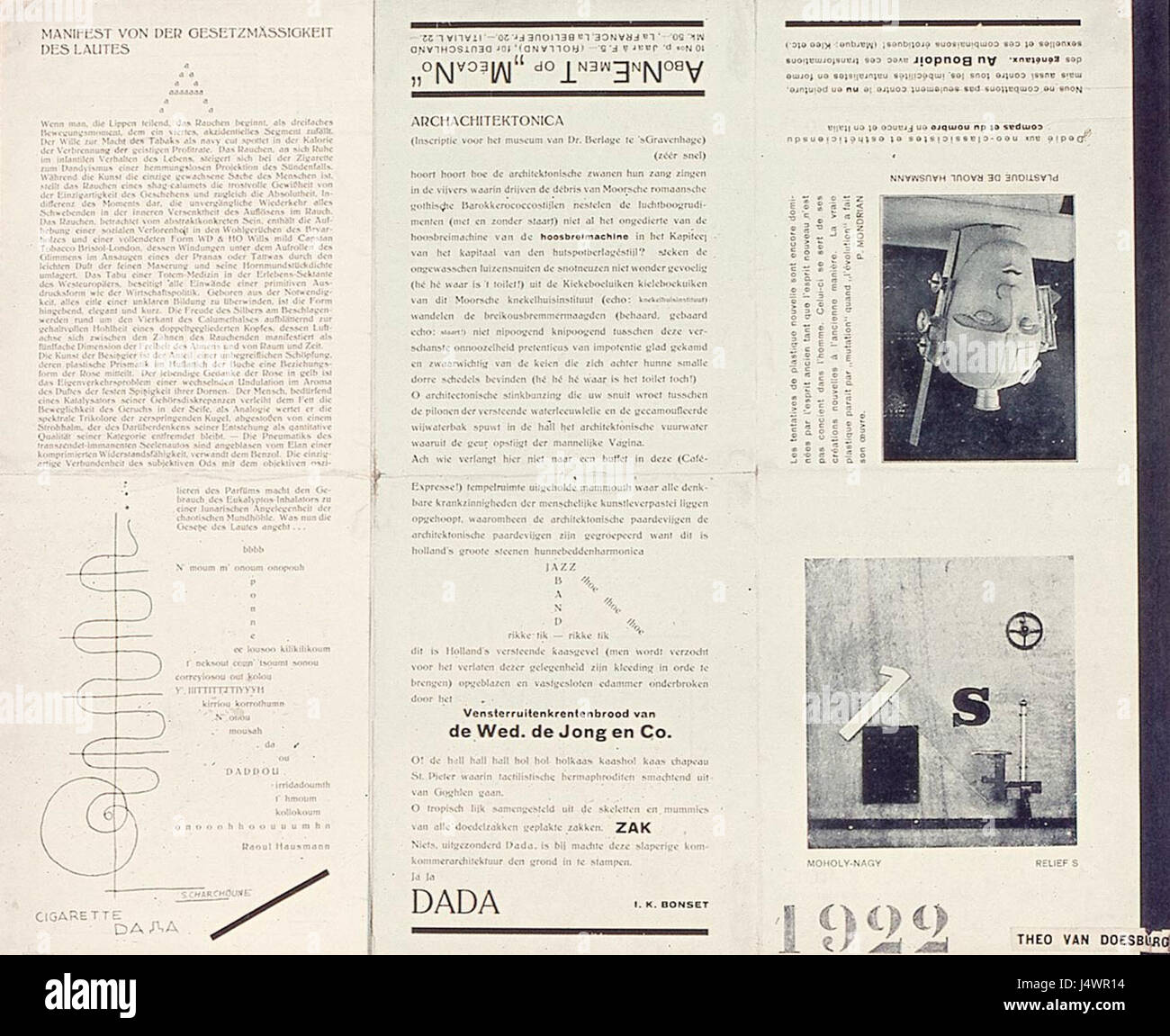 Theo van Doesburg was a Dutch painter and architect, a prominent figure ...