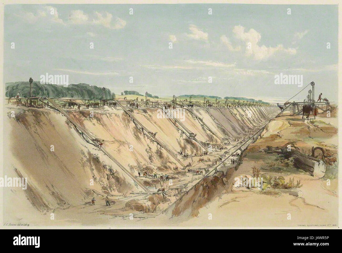 Tring Cutting, 1839 Stock Photo - Alamy