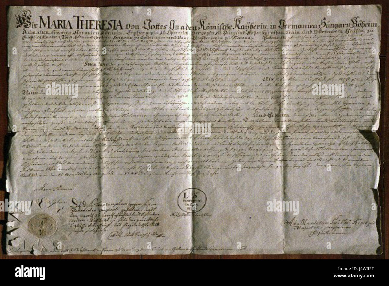 Ustanovna listina Gimnazije novo mesto Stock Photo - Alamy