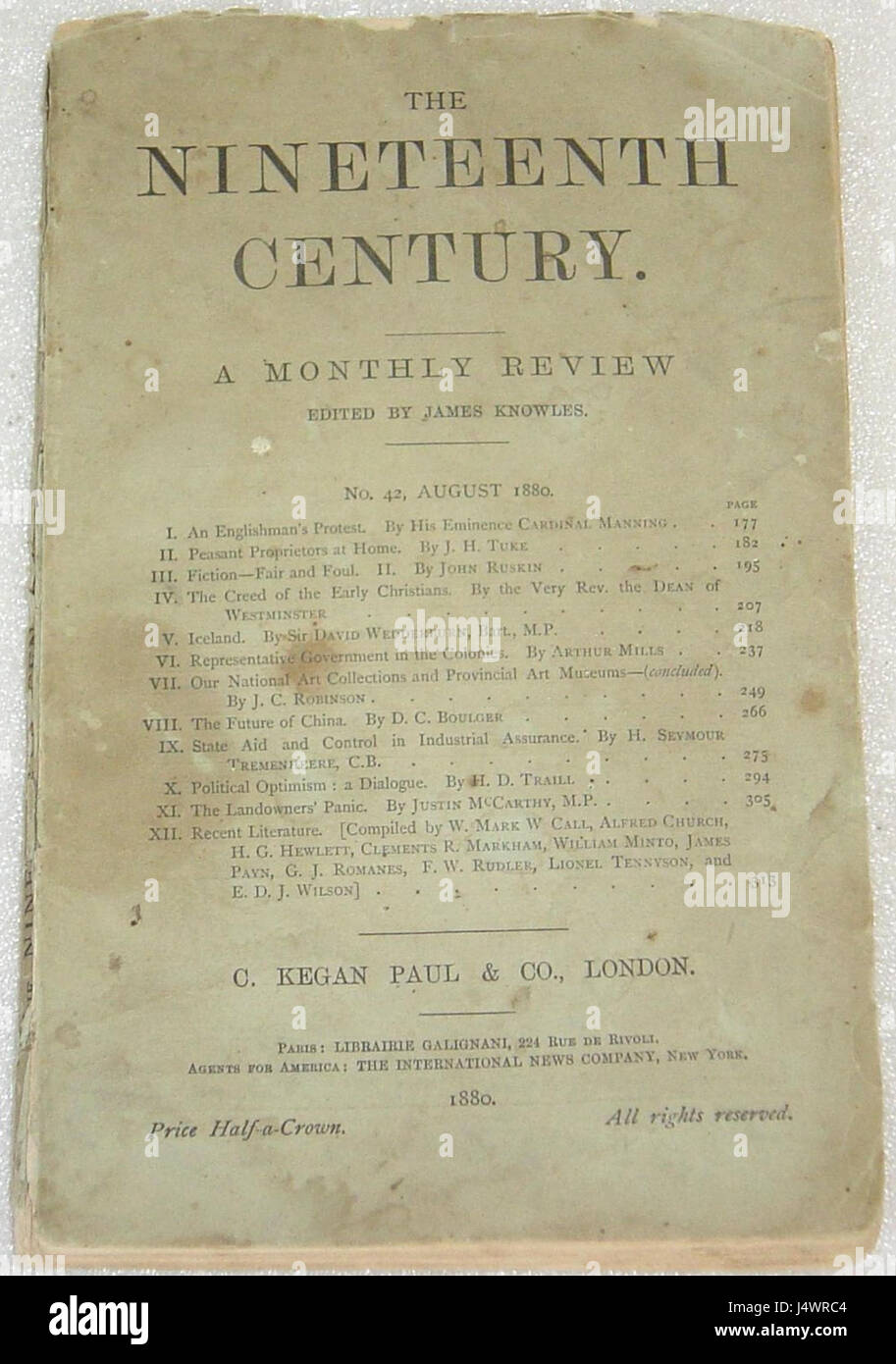 The Nineteenth Century Magazine was a prominent British magazine in the ...