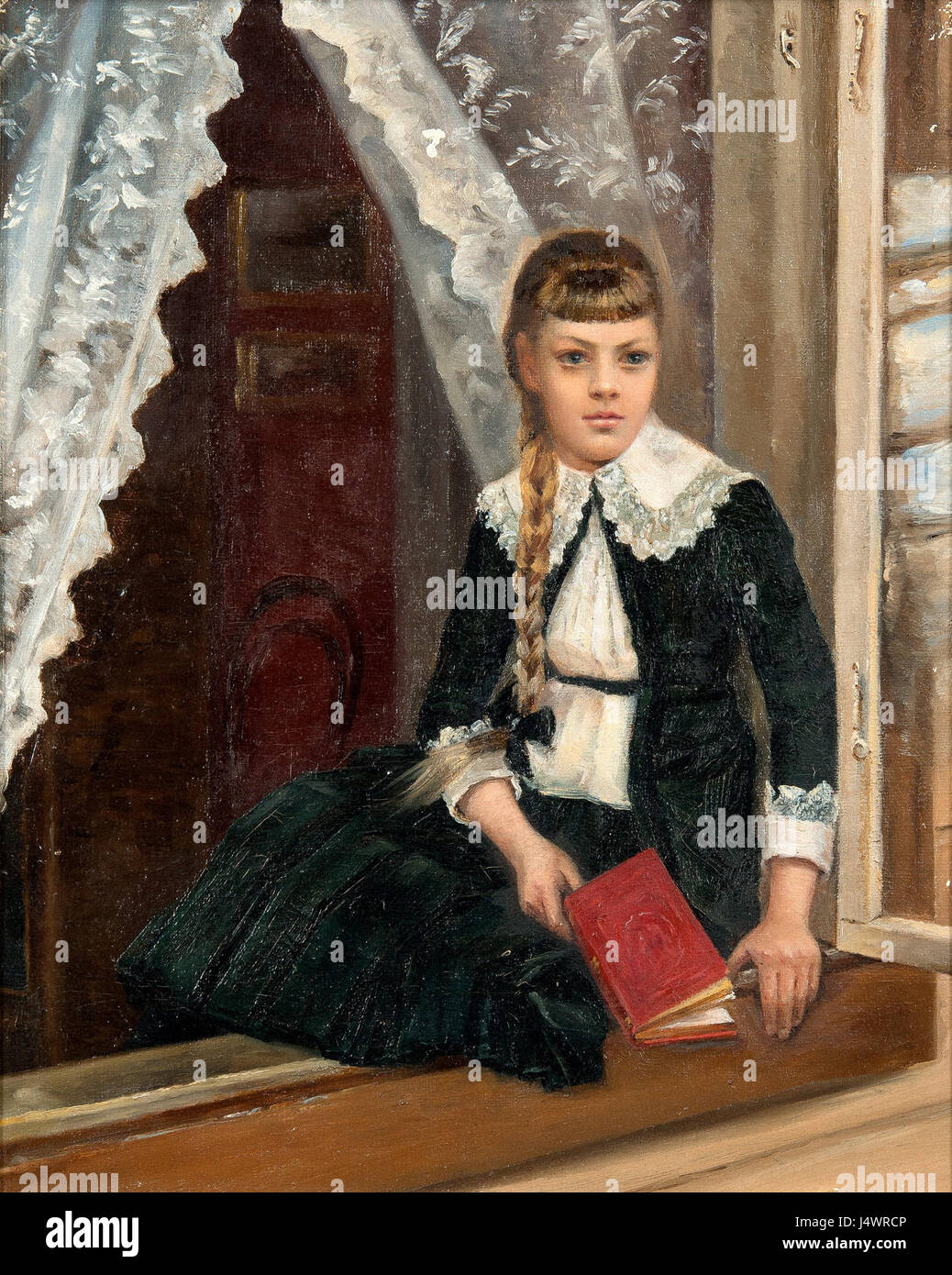 Young lady by the window Stock Photo - Alamy