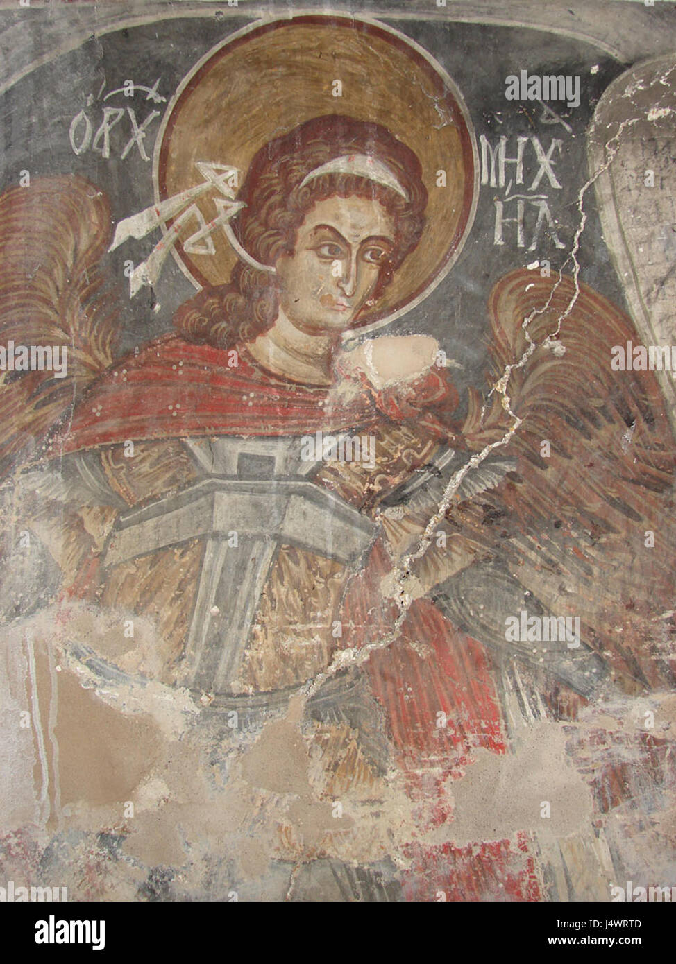 The frescoes of Tornik Monastery are known for their vibrant depictions ...