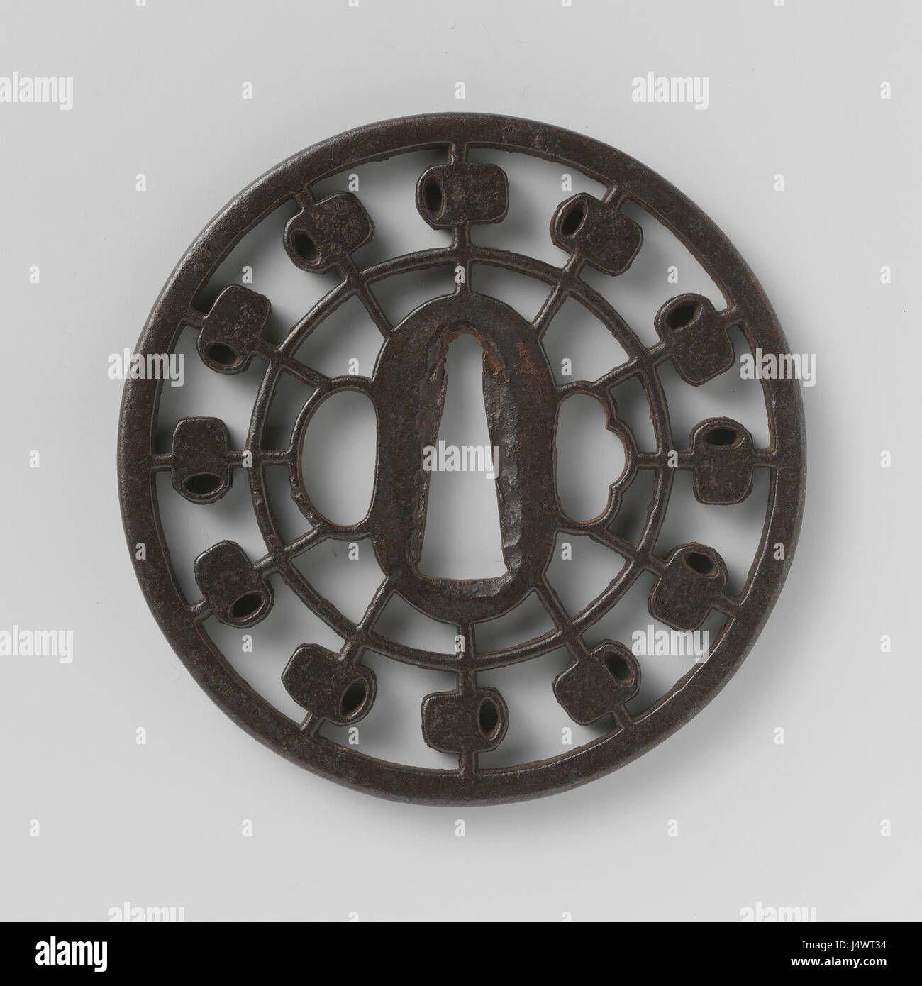 The Zwaardstootplaat, located at the Rijksmuseum in Amsterdam, is an ...