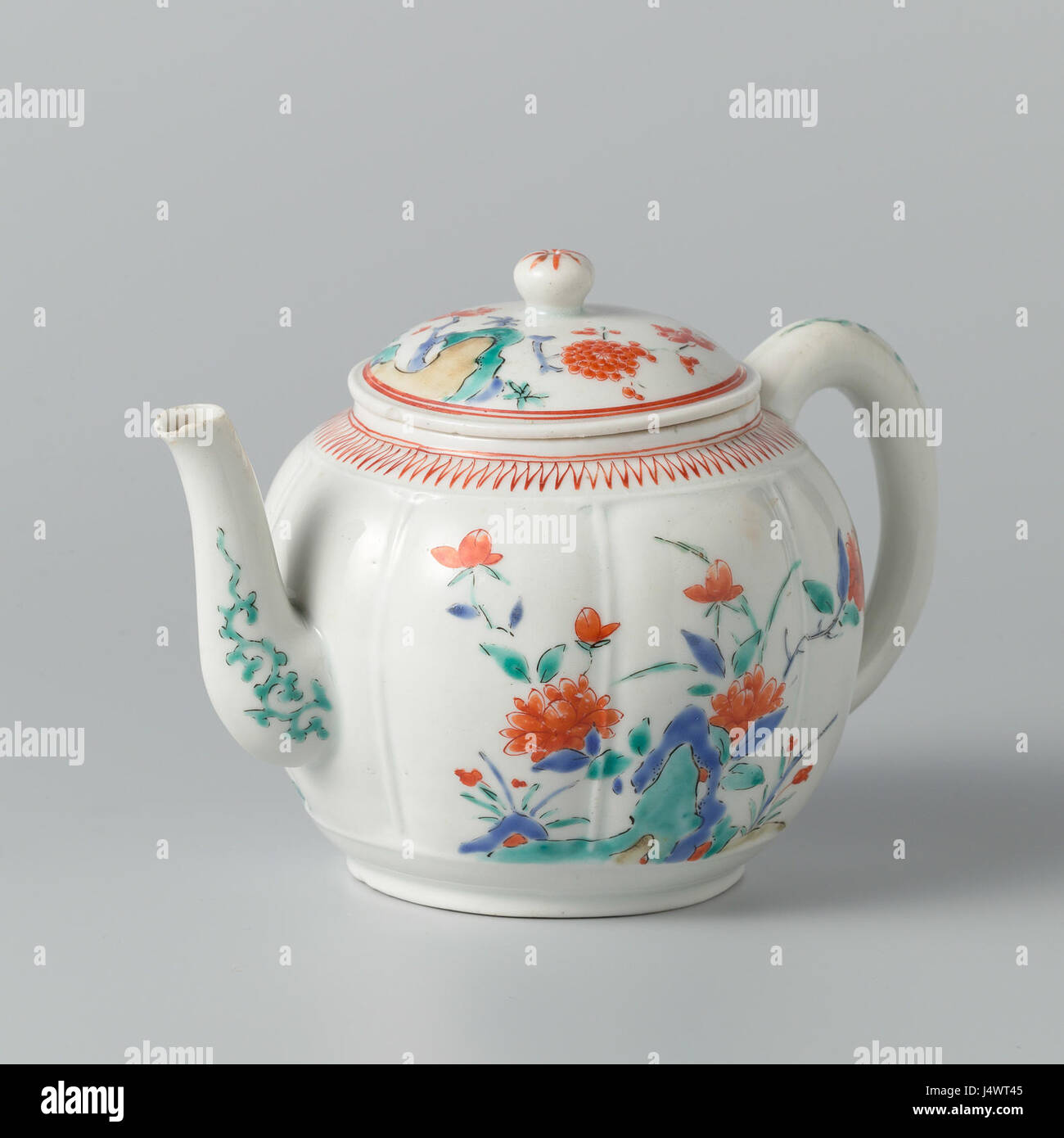 This Dutch teapot, displayed at the Rijksmuseum, features an eight ...