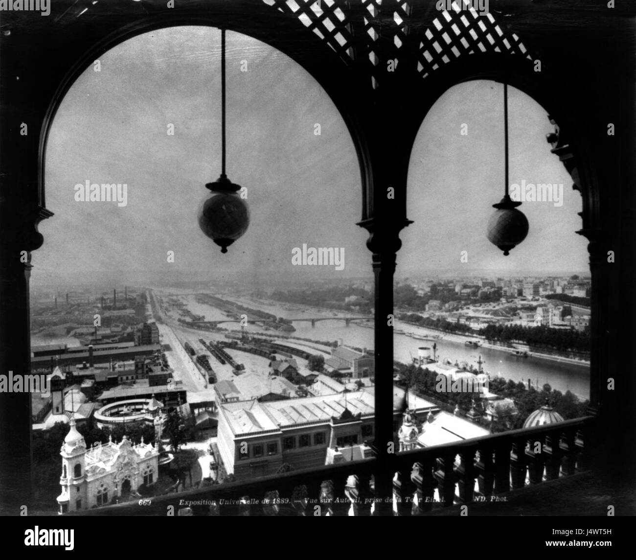 Exposition tower Black and White Stock Photos & Images - Alamy