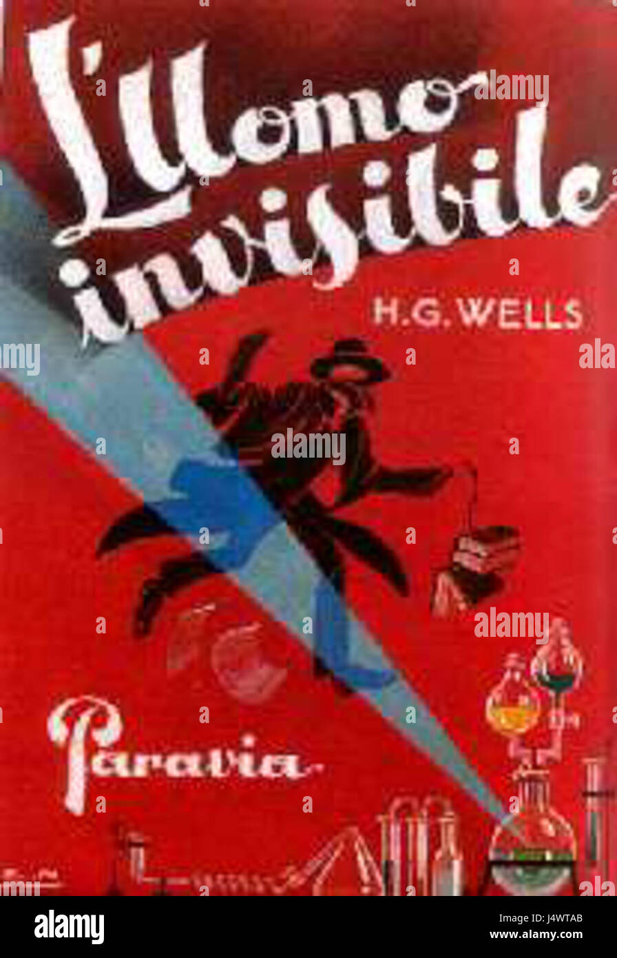 The 1925 edition of 'Uomo Invisibile' (The Invisible Man) by H.G. Wells ...