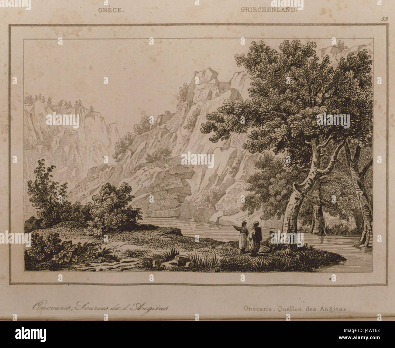 The cave at the sources of Angitis river Stock Photo - Alamy